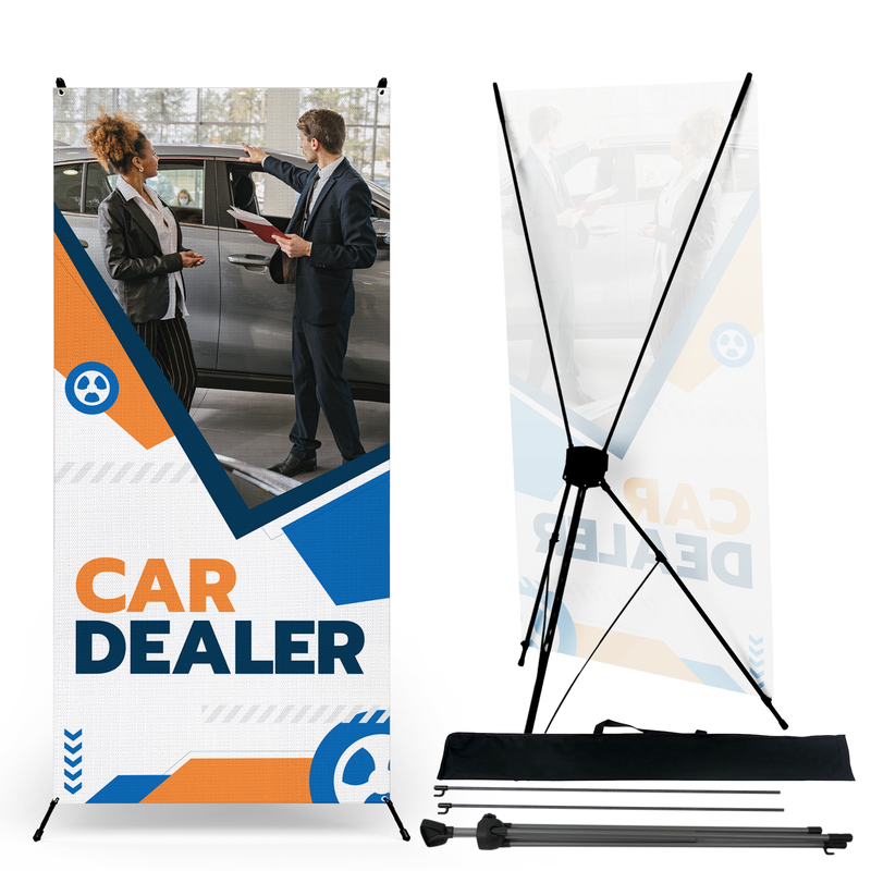 CAR DEALER X-BANNER – Signtextile
